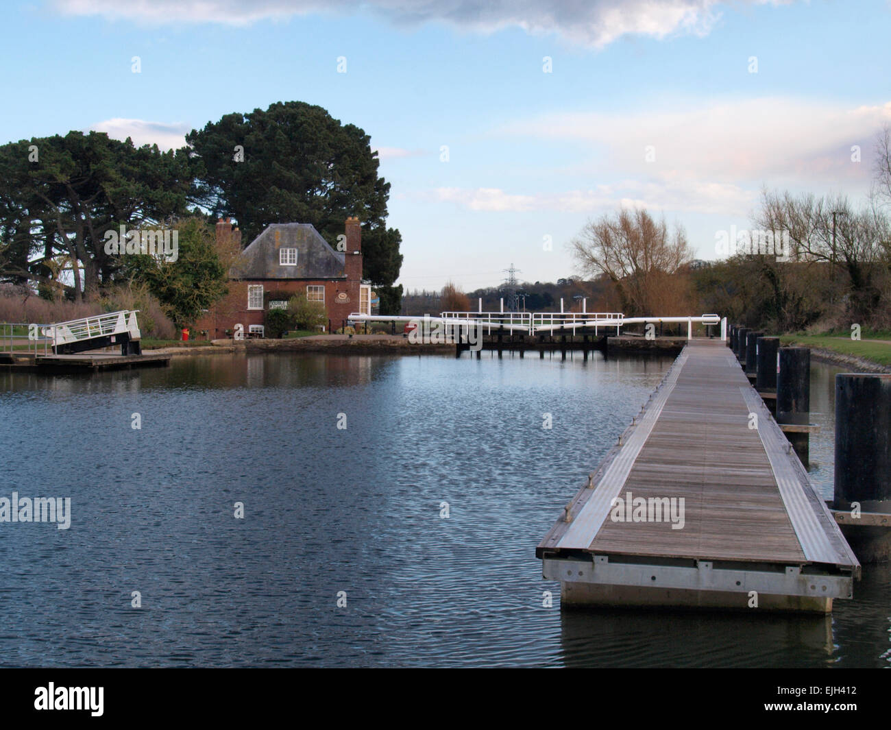 Double Locks Hotel on the Exeter Canal, Devon, UK Stock Photo - Alamy