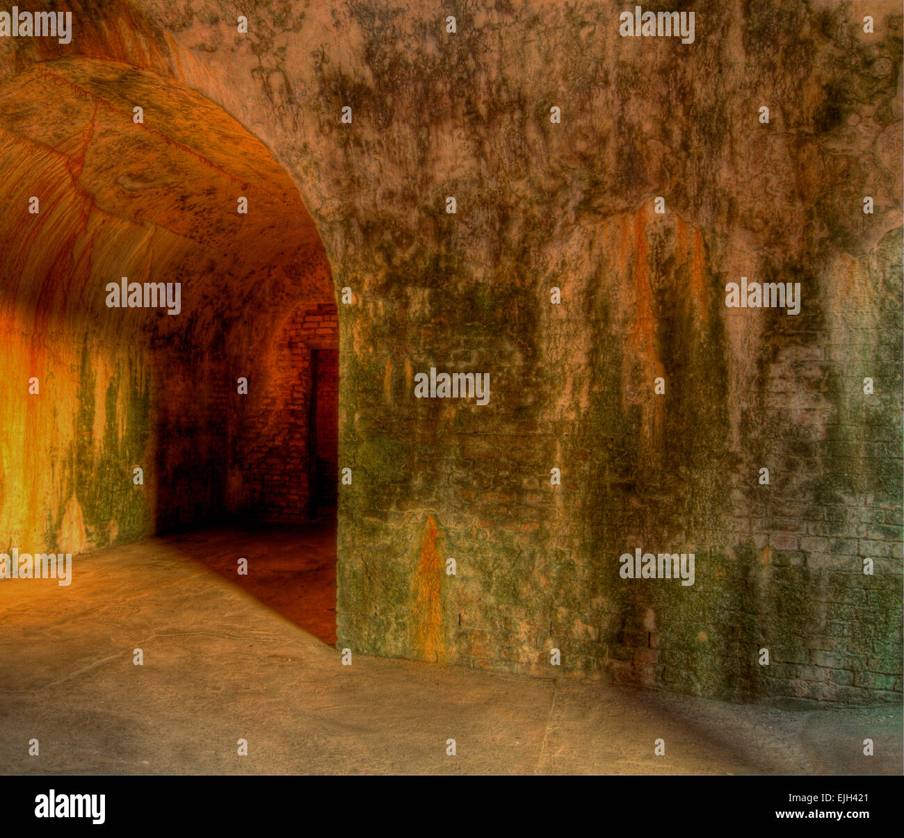 A broad foreboding tunnel Stock Photo - Alamy