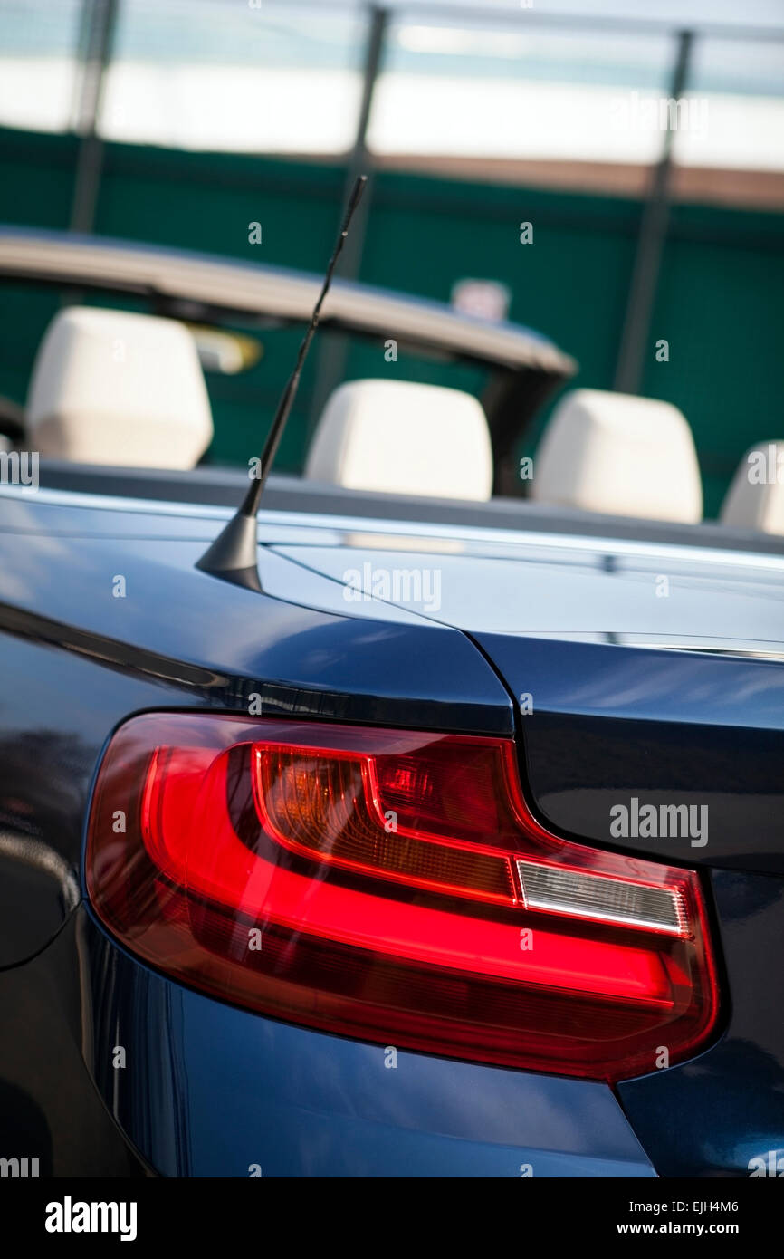 Closeup Taillight On Back Blue High Resolution Stock Photography and ...
