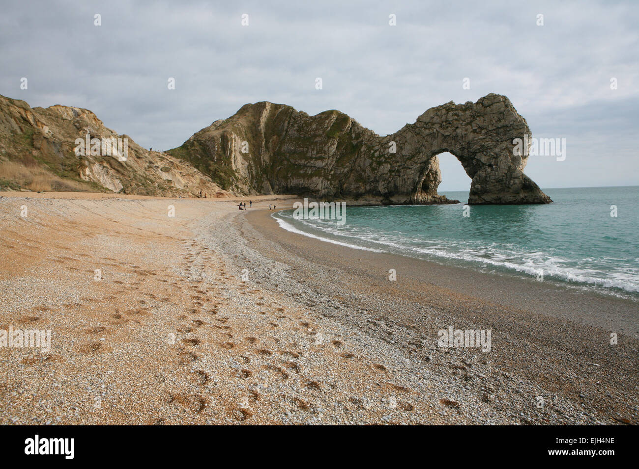 The natural arch called Durdle Door near Lulworth Cove Dorset England ...