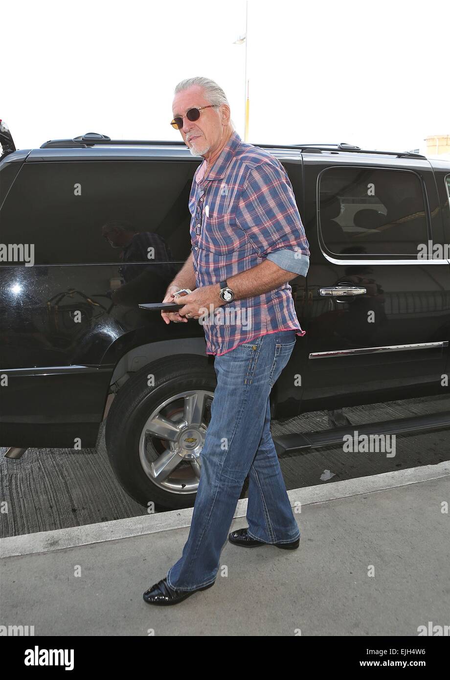 Pat Riley former coach of the Lakers and Heat departs LAX Featuring ...