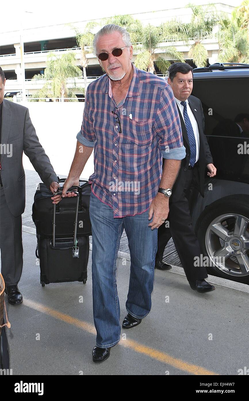 Pat Riley former coach of the Lakers and Heat departs LAX Featuring ...