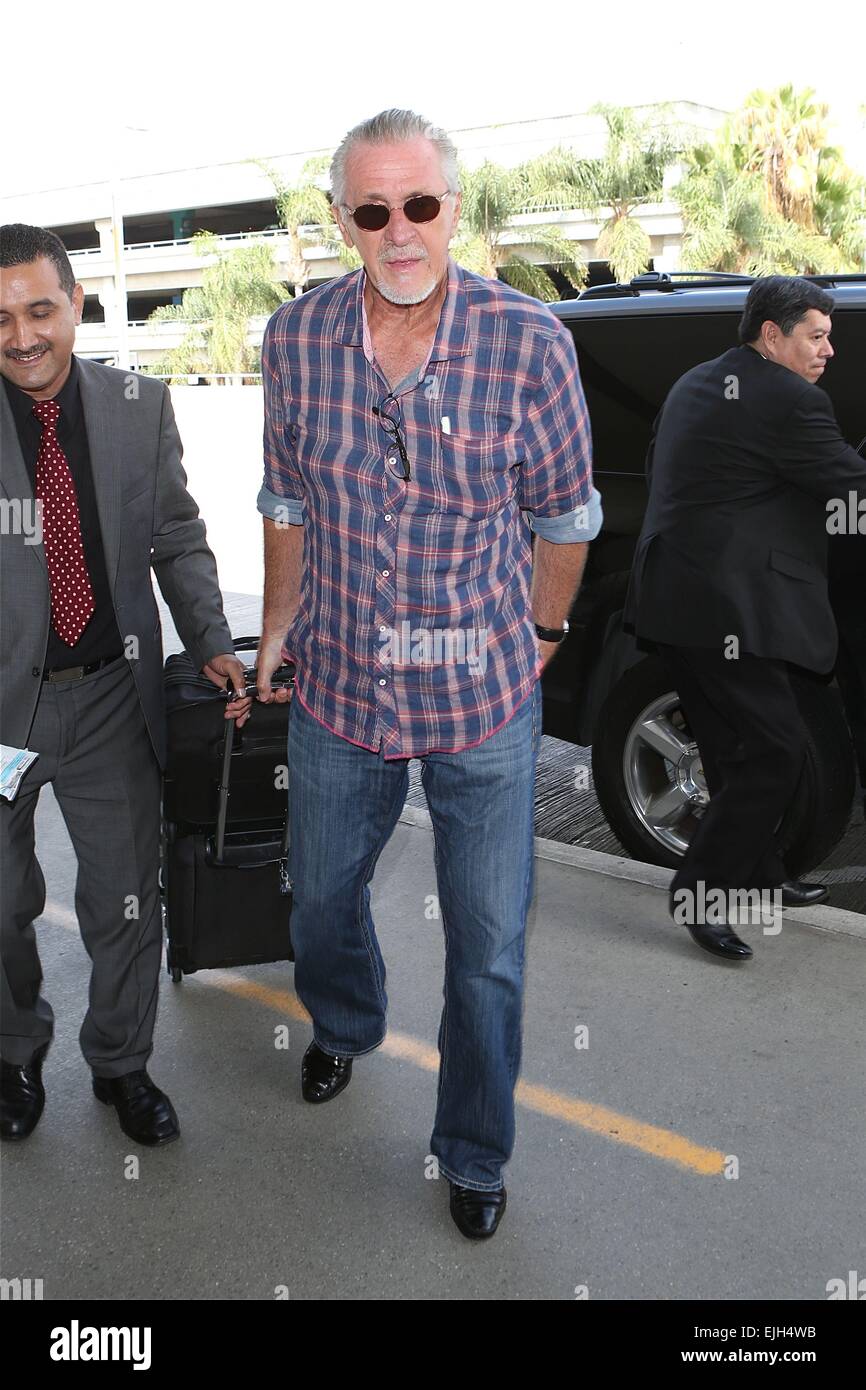 Pat Riley former coach of the Lakers and Heat departs LAX Featuring ...
