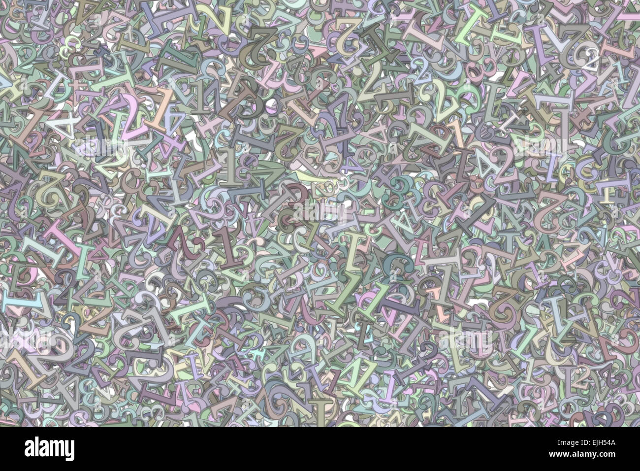 Jumbled numbers hi-res stock photography and images - Alamy