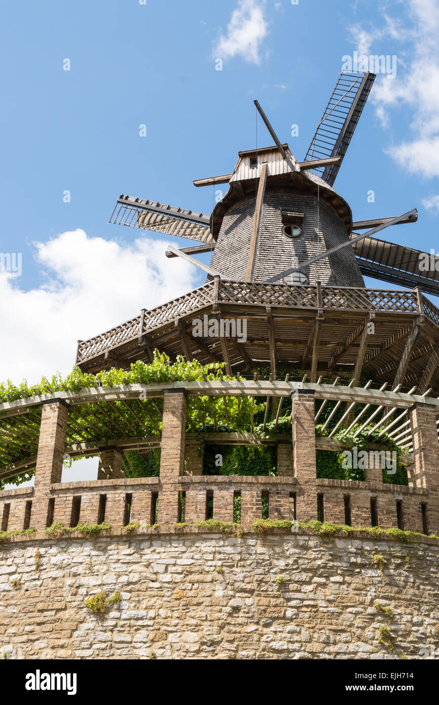 Old Windmill in Sanssouci Park, Potsdam, Germany, Europe Stock Photo ...