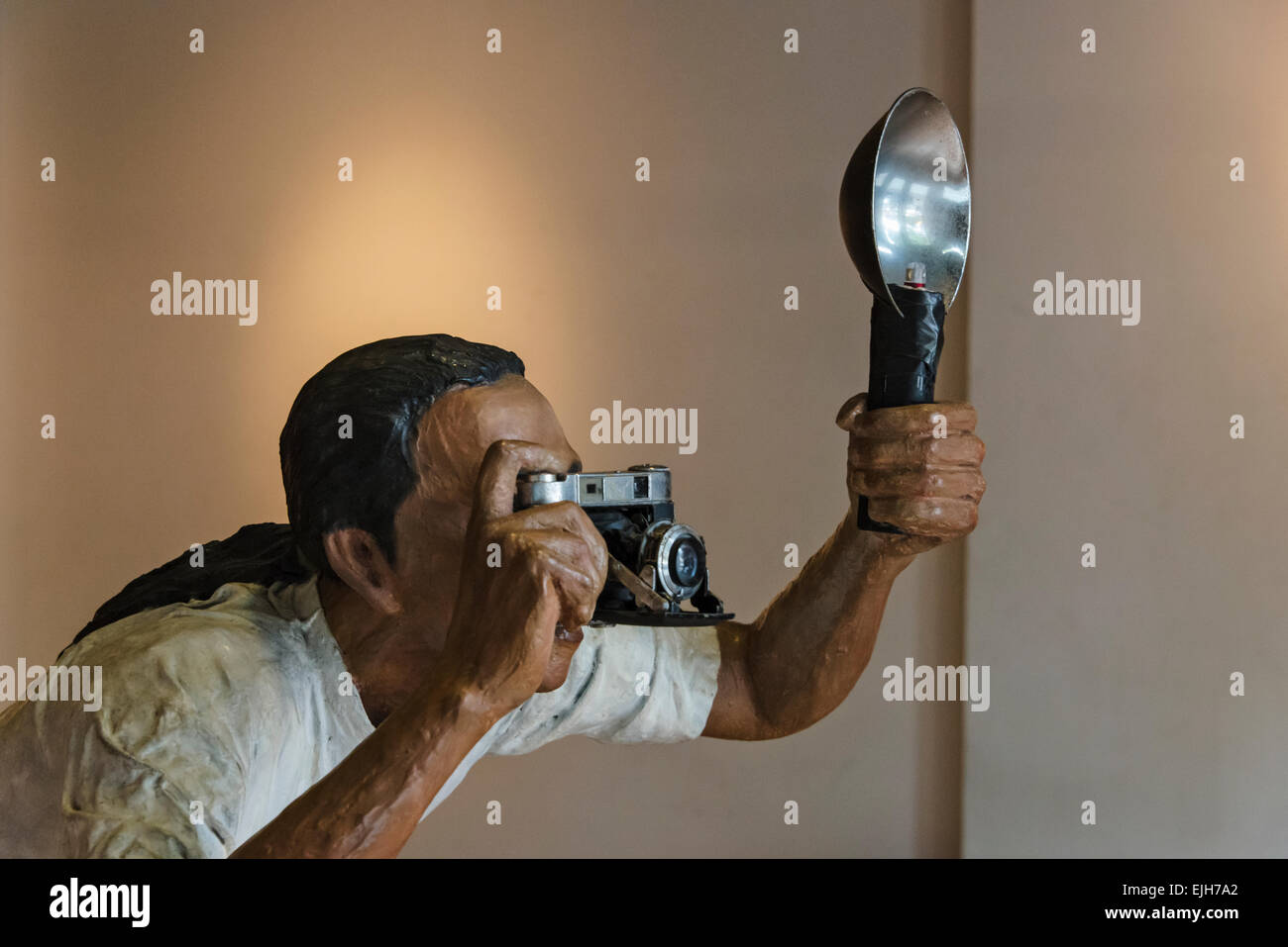 Statue of old day photographer, Jakarta, Indonesia Stock Photo - Alamy