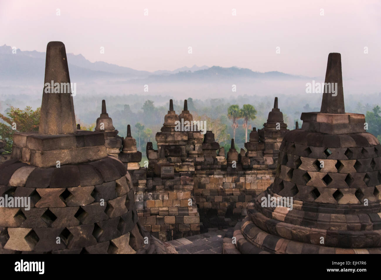 Temple of borobudur at dawn hi-res stock photography and images - Alamy