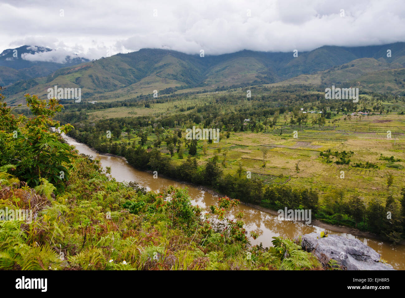 Landscape of Baliem Valley, Wamena, Papua, Indonesia Stock Photo - Alamy