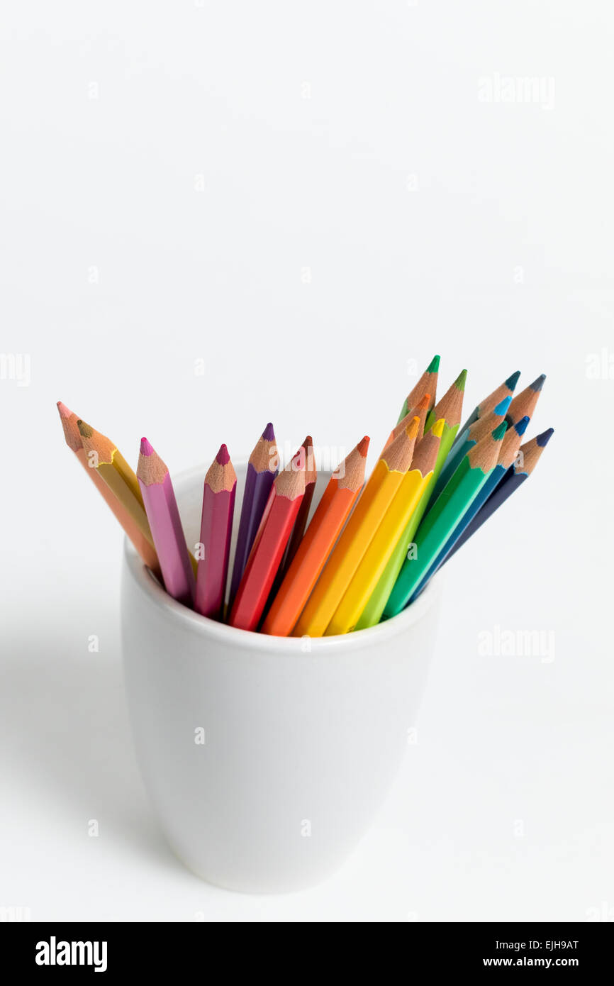 Colorful pencils forming back school hi-res stock photography and ...