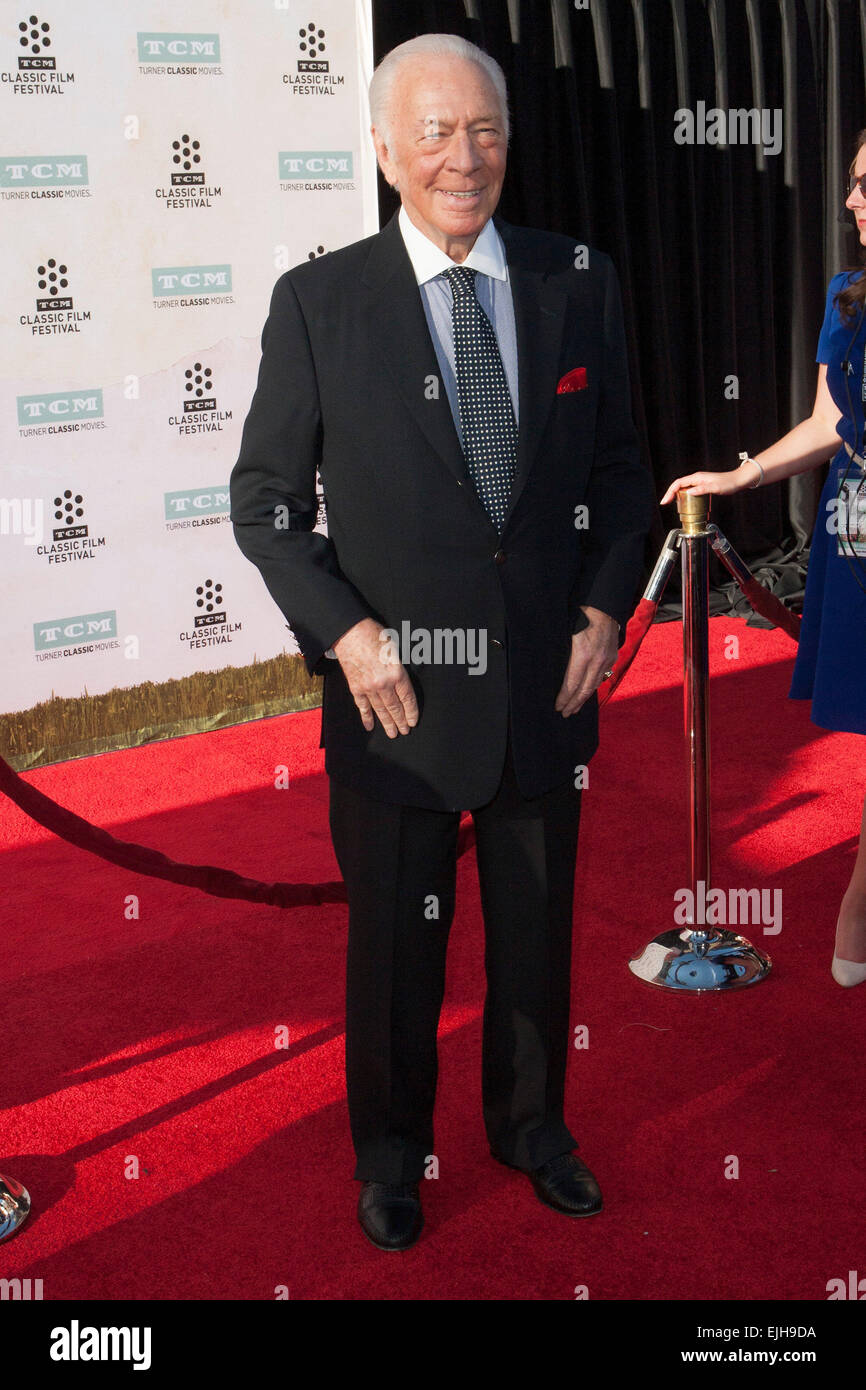 Los Angeles, California, USA. 26th Mar, 2015. Christopher Plummer ...