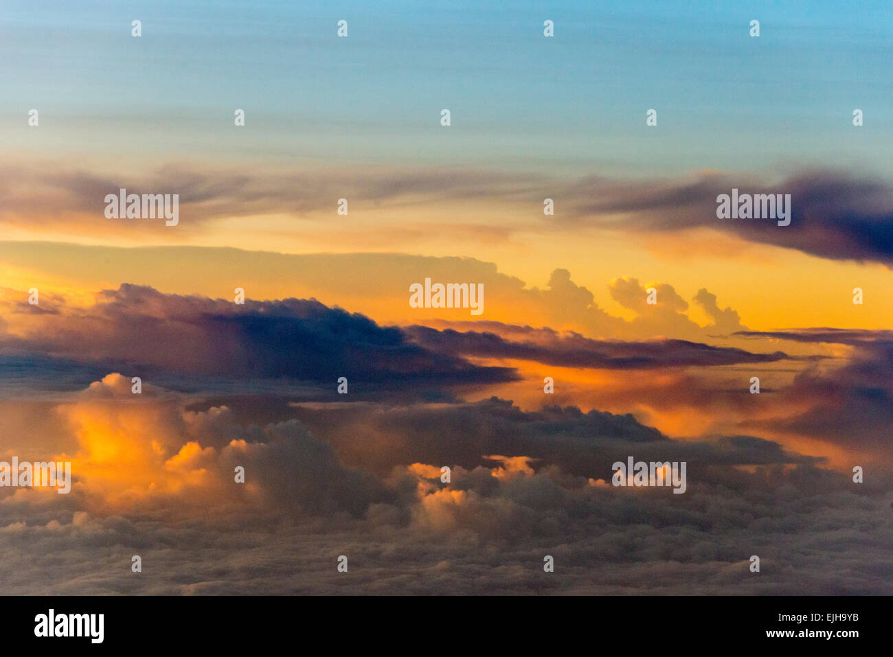 Aerial view of clouds, Indonesia Stock Photo - Alamy