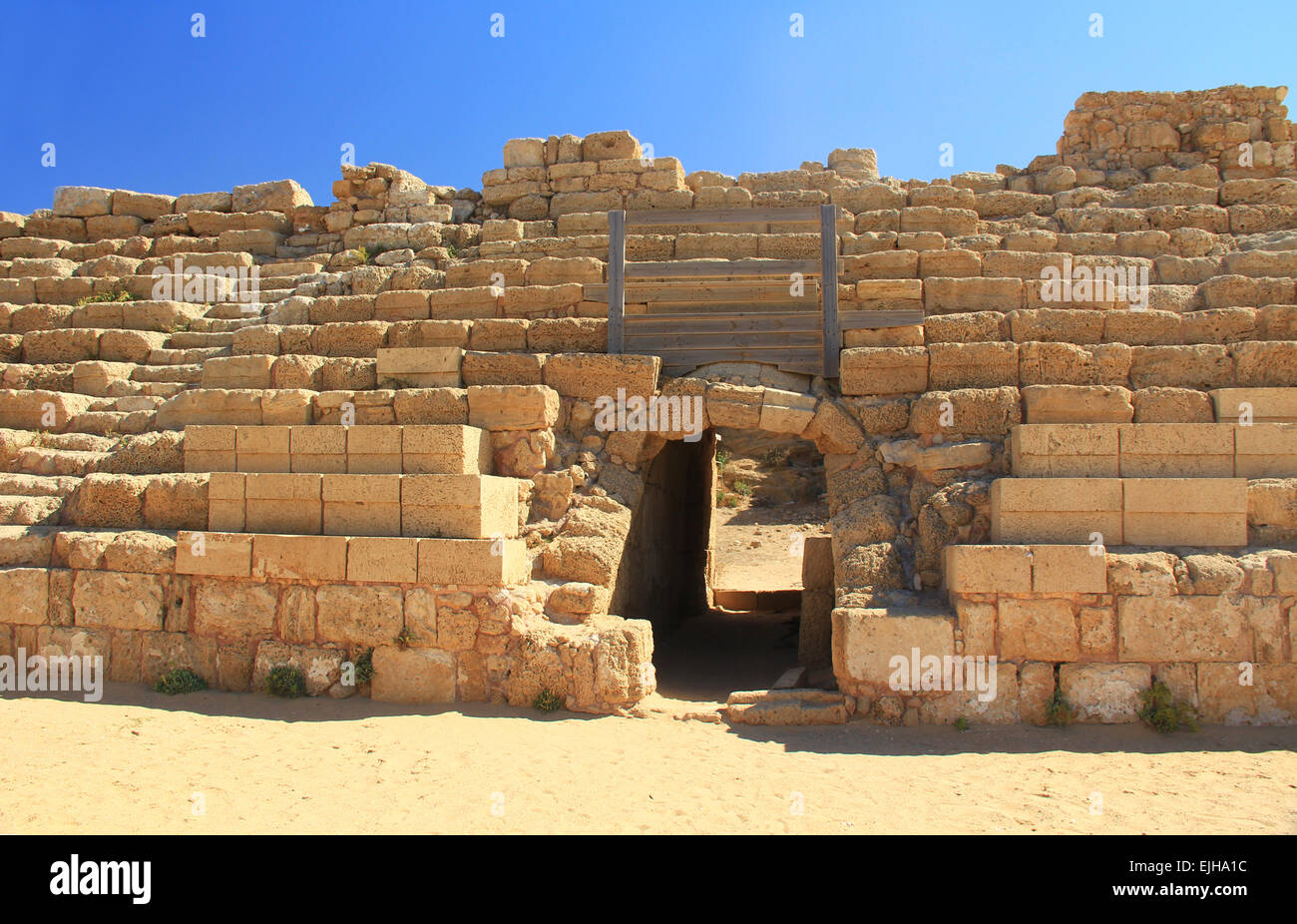 Hippodrome Entrance in Caesarea Maritima National Park, Caesarea ...