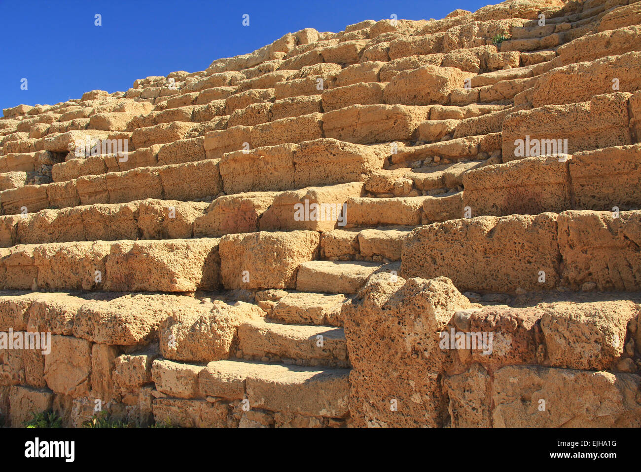 Hippodrome Steps and Seats in Caesarea Maritima National Park, Caesarea ...