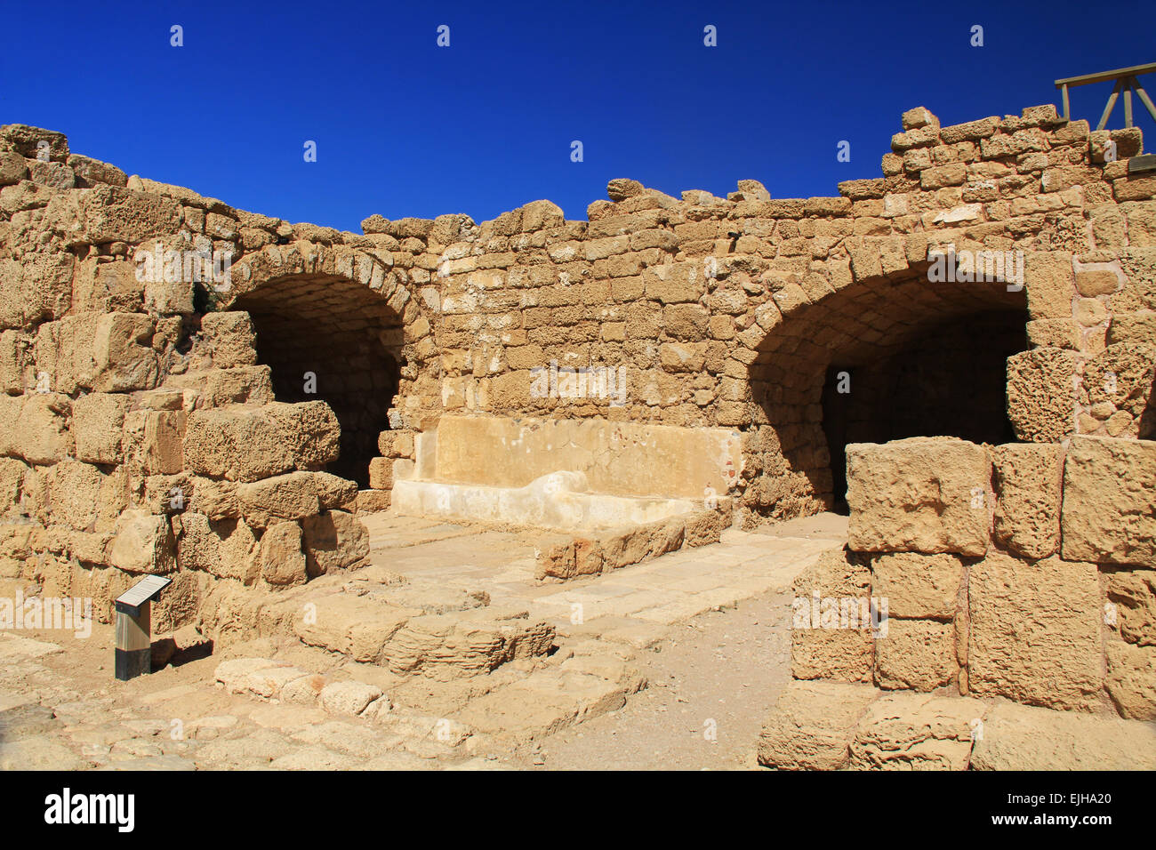 Storage Rooms in Caesarea Maritima National Park, Caesarea, Israel ...