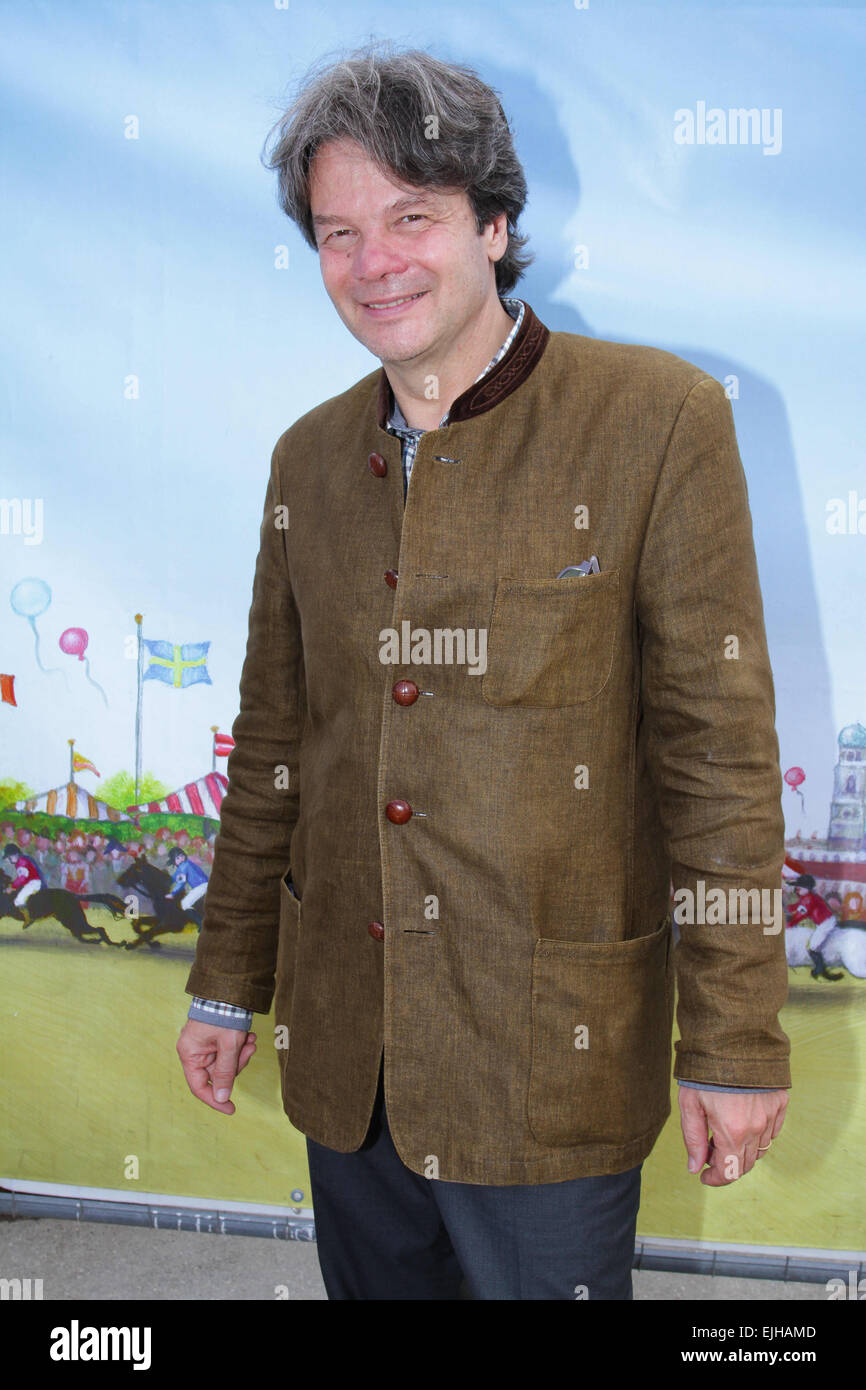 Celebrities attending the 'Almauftrieb' at Kaefer tent during ...