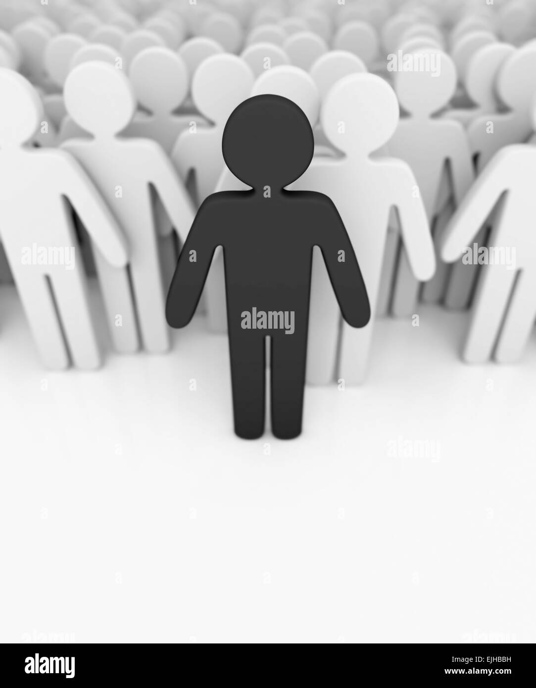 Stand out from the crowd people hi-res stock photography and images - Alamy