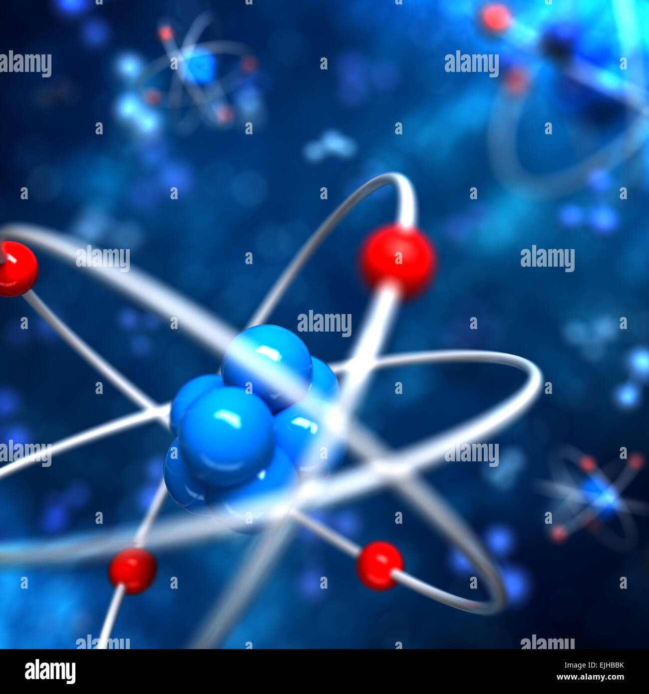 Atom abstract background Stock Photo - Alamy