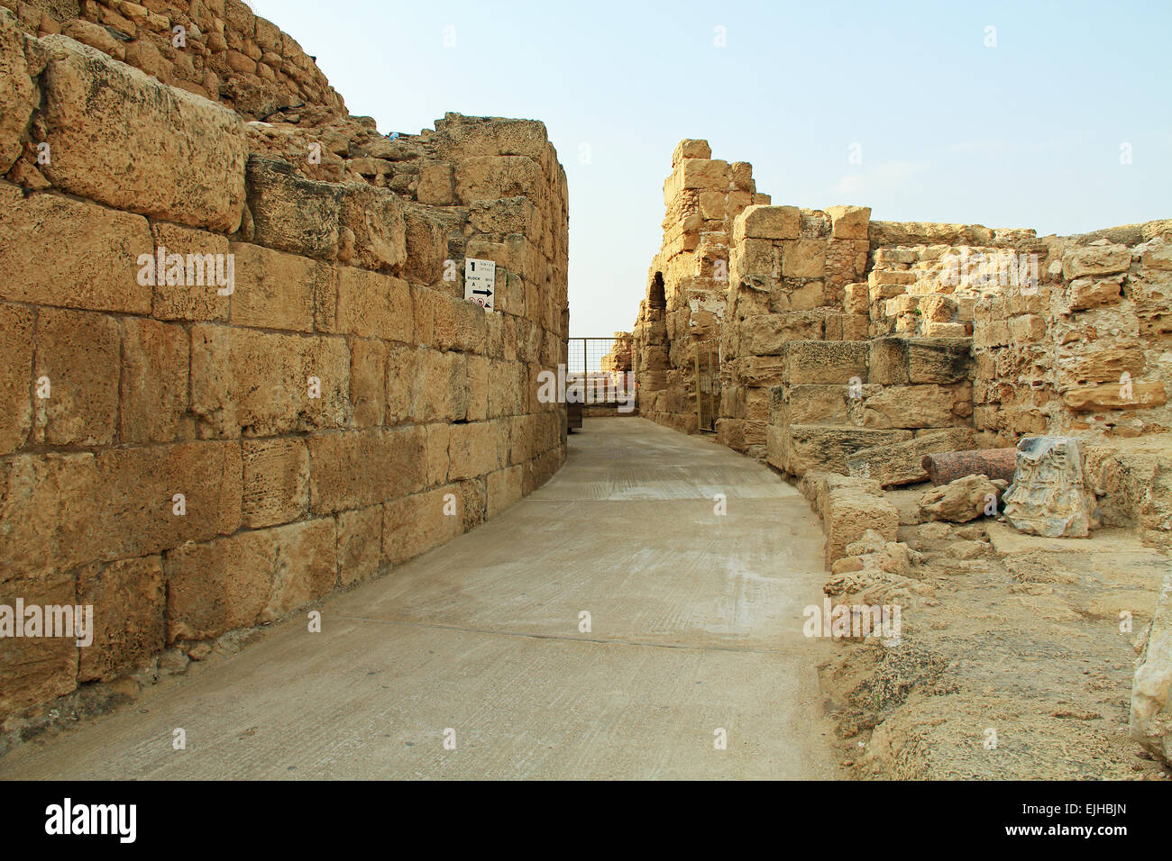 Behind the Amphitheater in Caesarea Maritima National Park, Caesarea ...