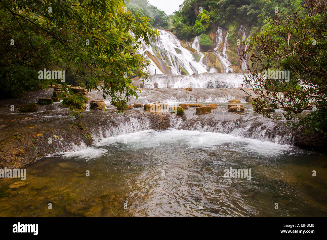 It's a waterfall in Guizhou China Stock Photo - Alamy