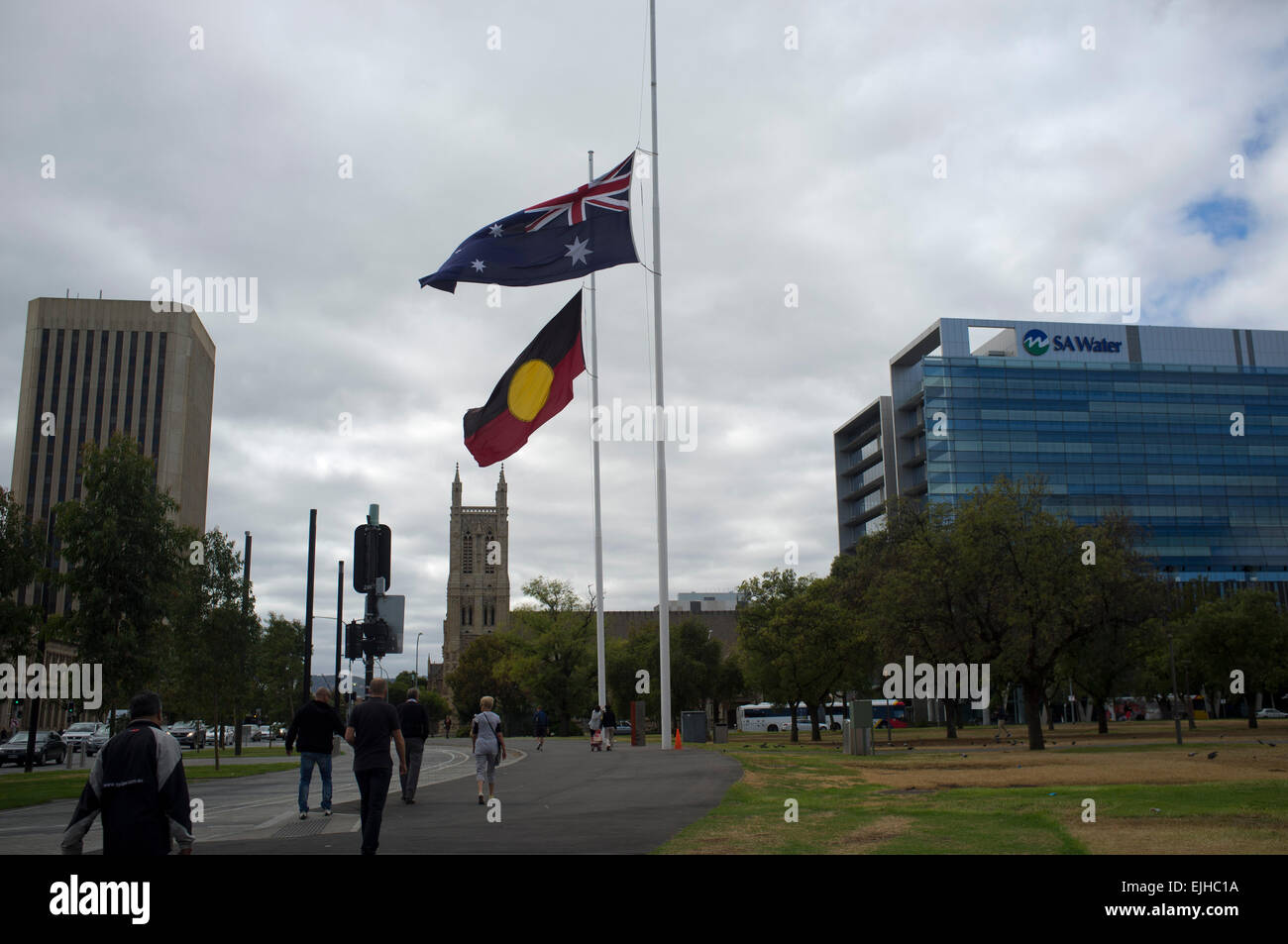 Australia Adelaide Aboriginal Flag High Resolution Stock Photography ...