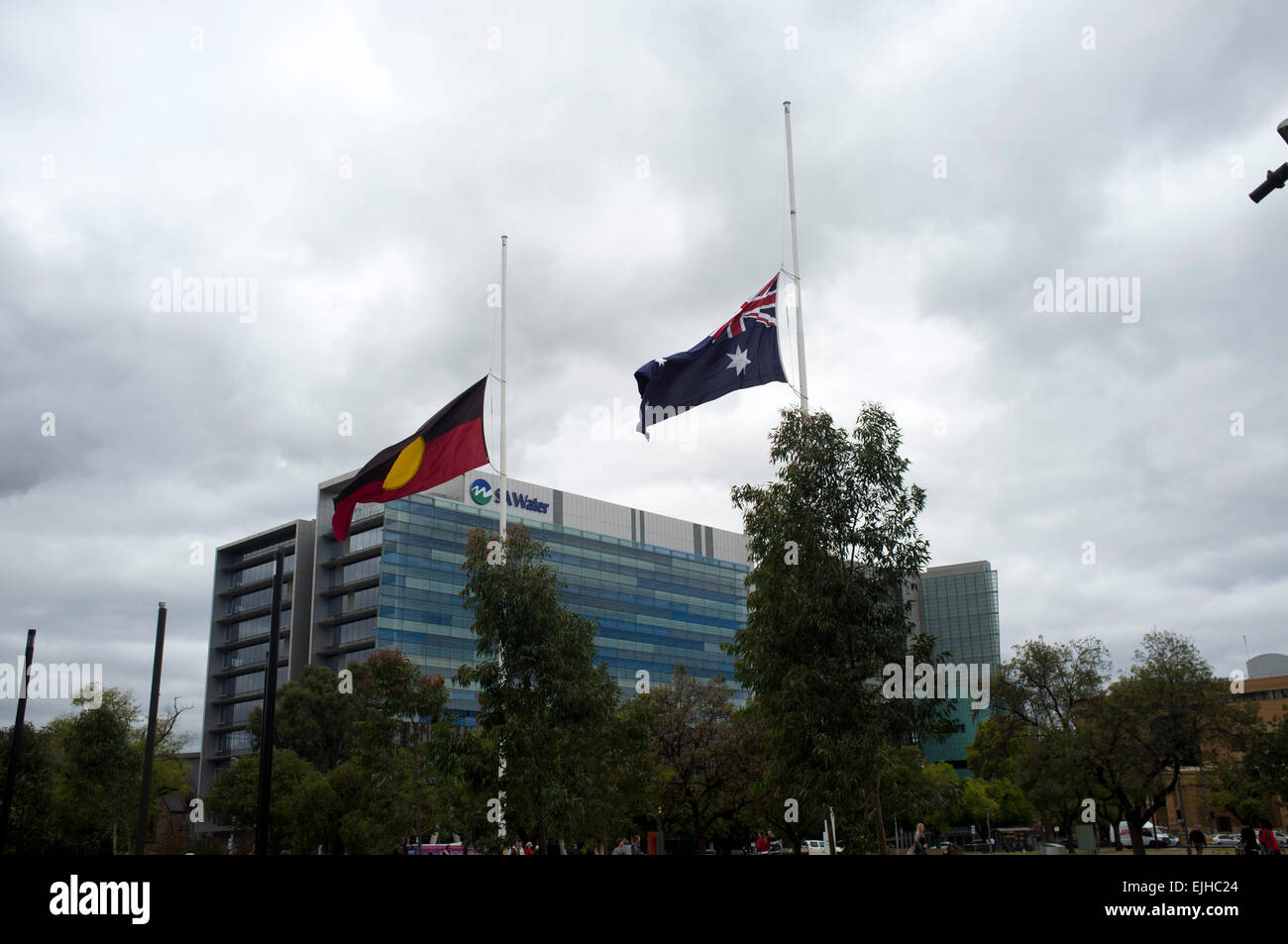 Australia adelaide aboriginal flag hi-res stock photography and images ...