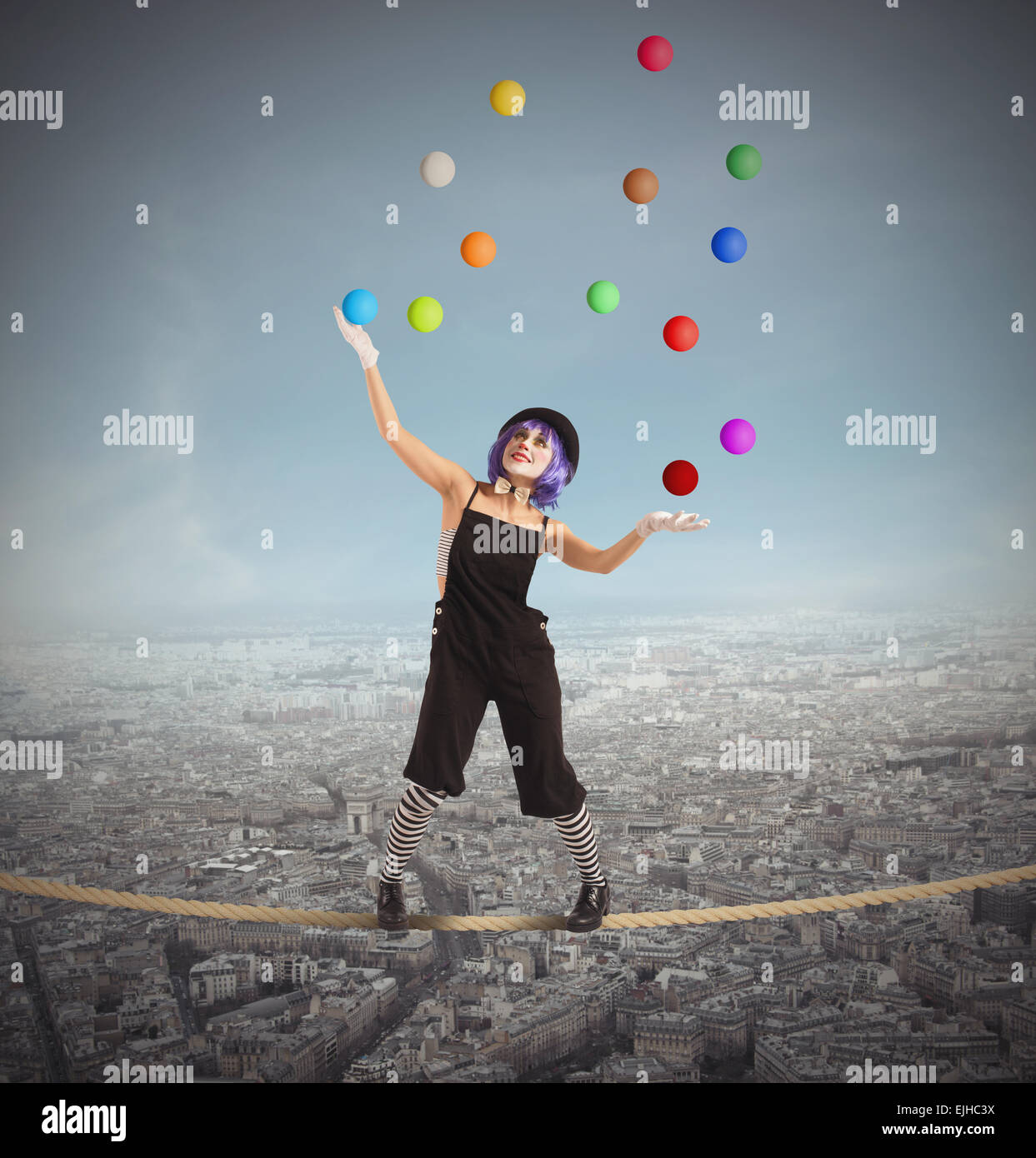 Circus acrobat balance hi-res stock photography and images - Alamy