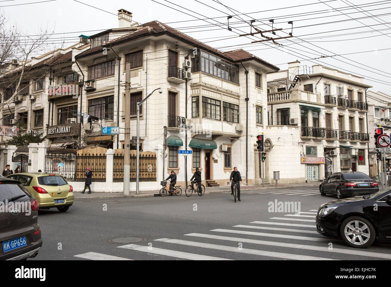 A heritage building in the French concession in Shanghai, China Stock ...