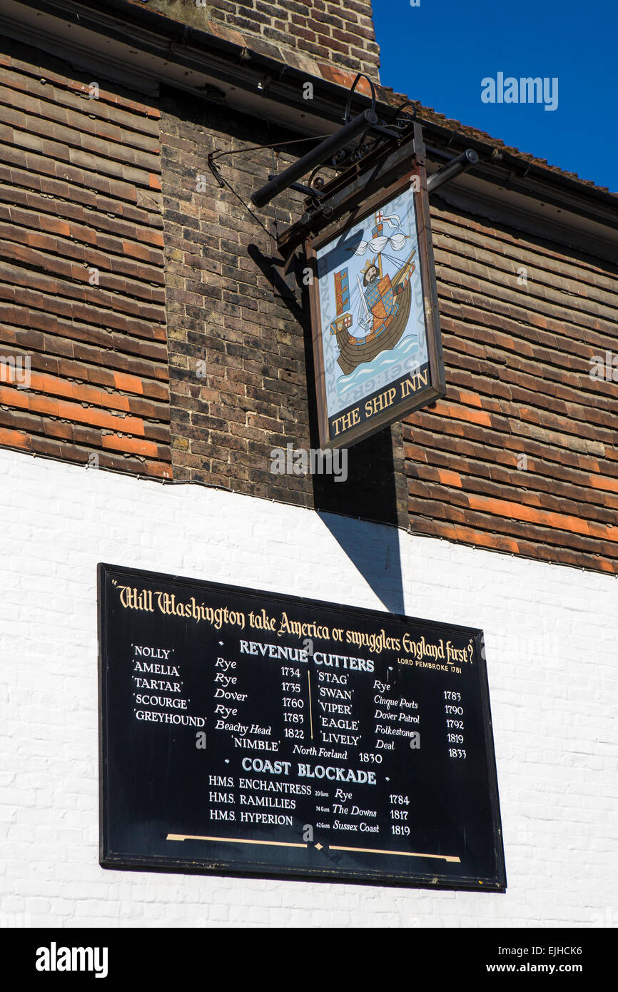 The Ship Inn, Rye, Sussex, England Stock Photo - Alamy