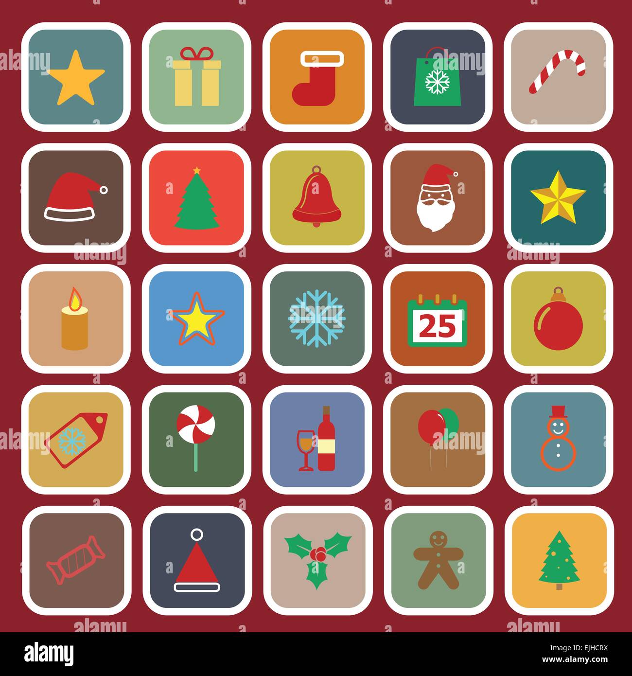 Flat red color Stock Vector Images - Alamy