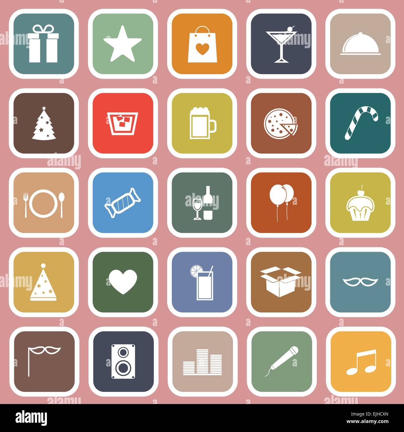 Pink party hat vector Stock Vector Images - Alamy