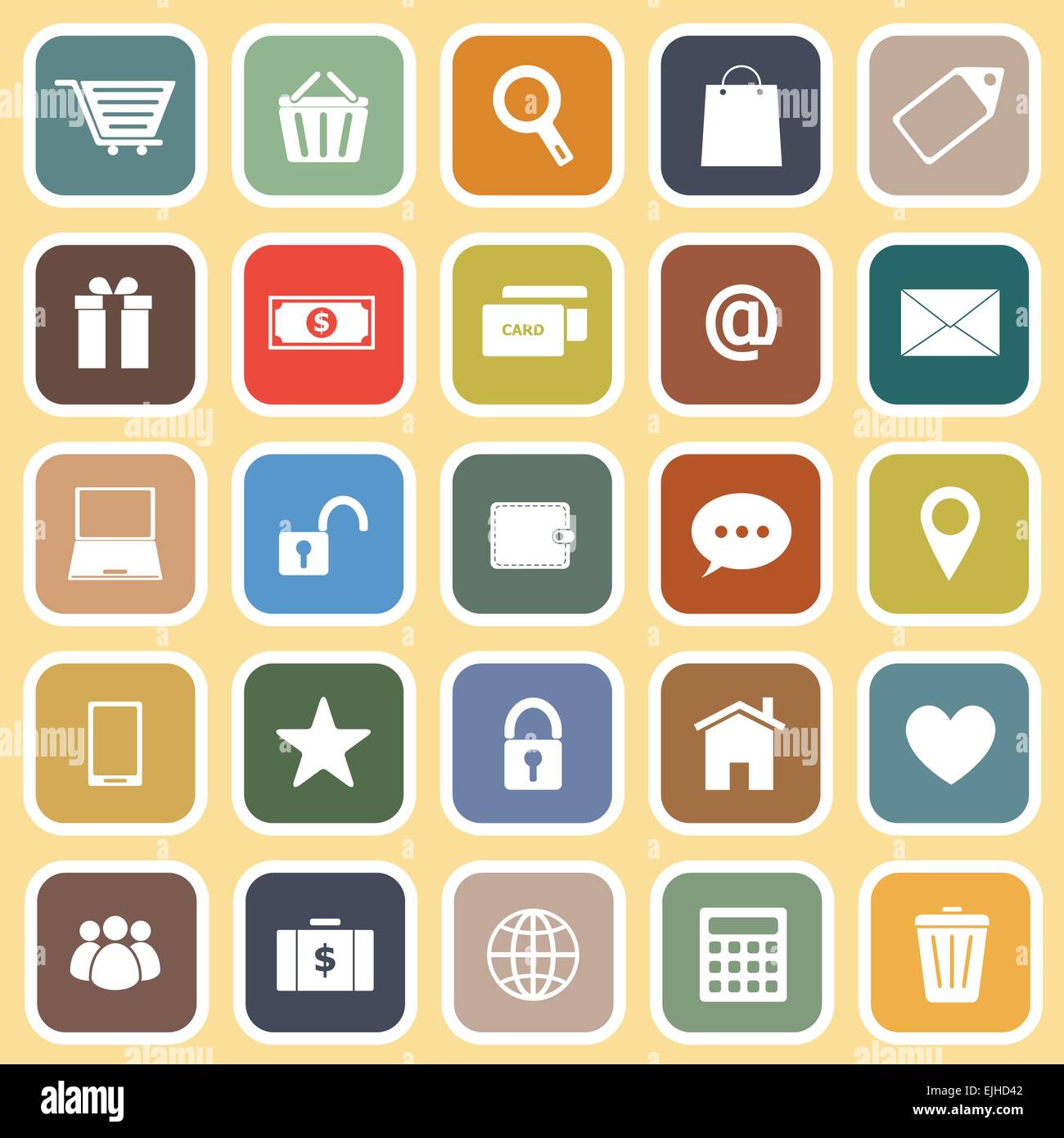 Yellow ticket vector on Stock Vector Images - Alamy