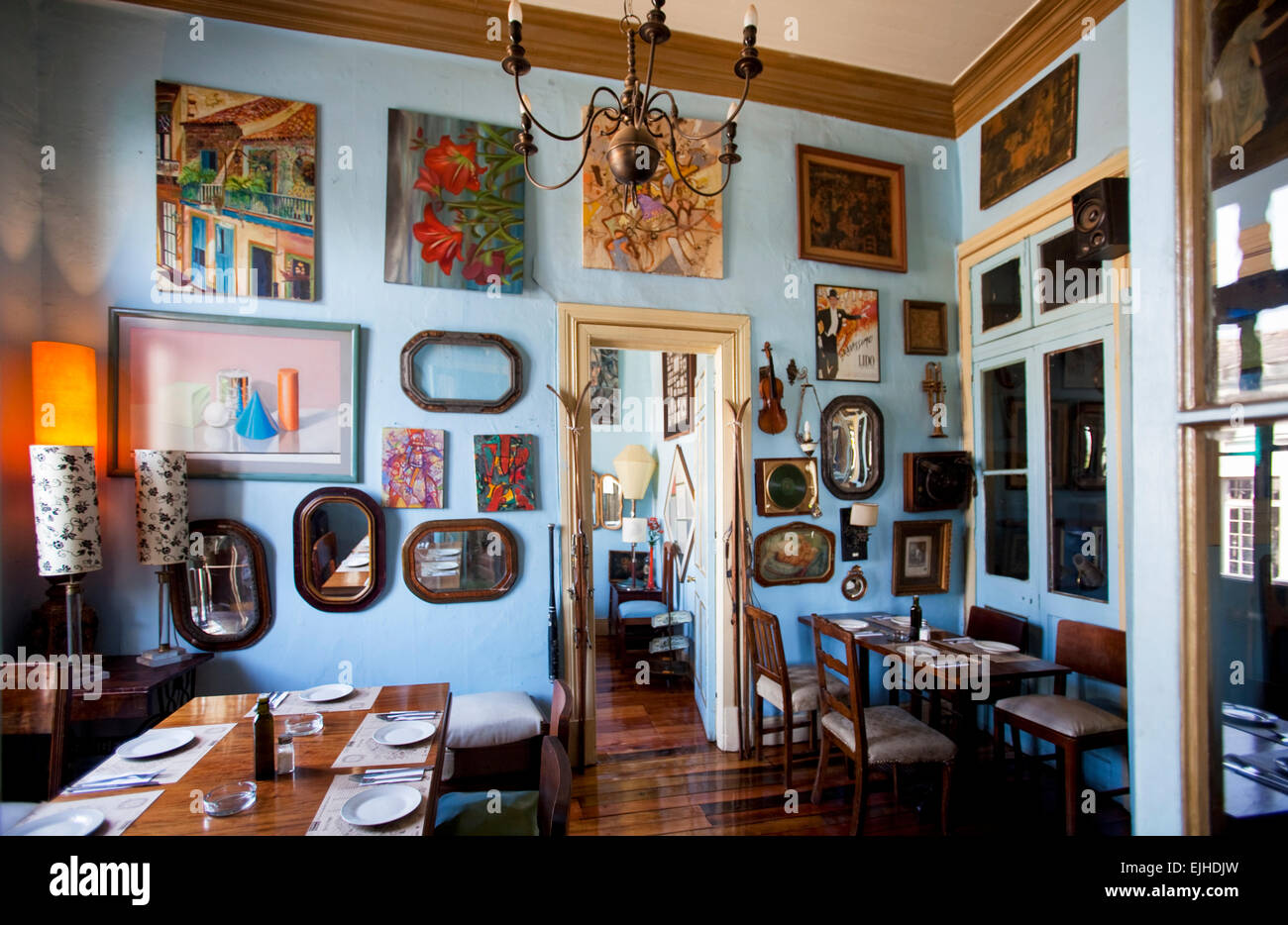 Restaurant interior, Santiago, Chile Stock Photo - Alamy