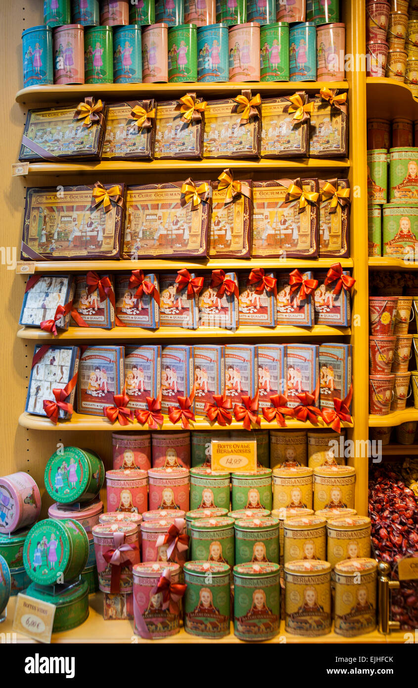 La Cure Gourmande chocolates and cookies Shop, Paris, France, interior ...