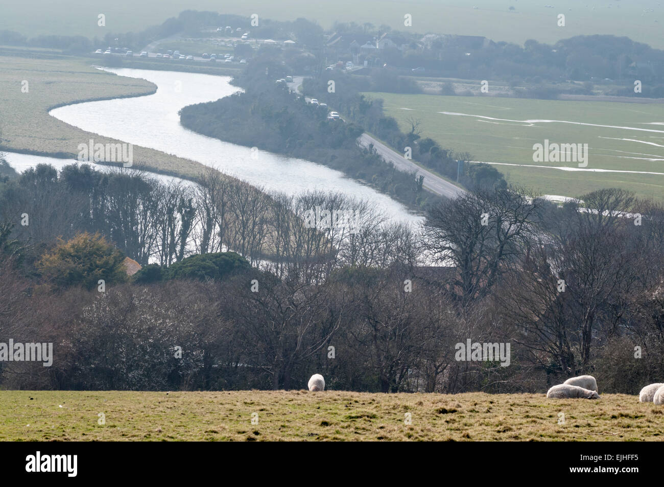 Cuckmere river flooding hi-res stock photography and images - Alamy