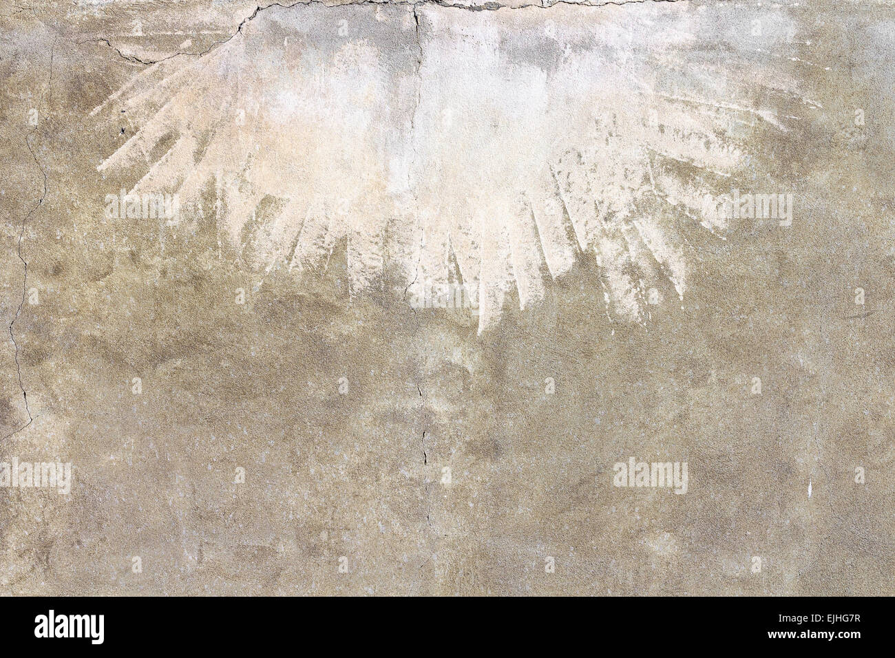 Front view of an old wall sand color, with light strokes at times Stock ...