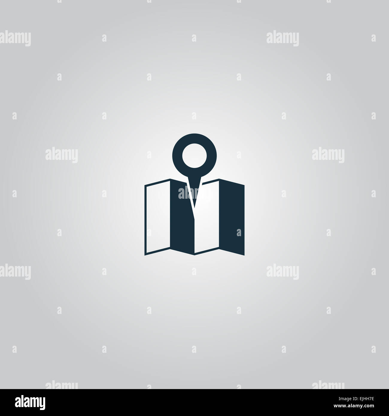 Flat icon map pin hi-res stock photography and images - Alamy