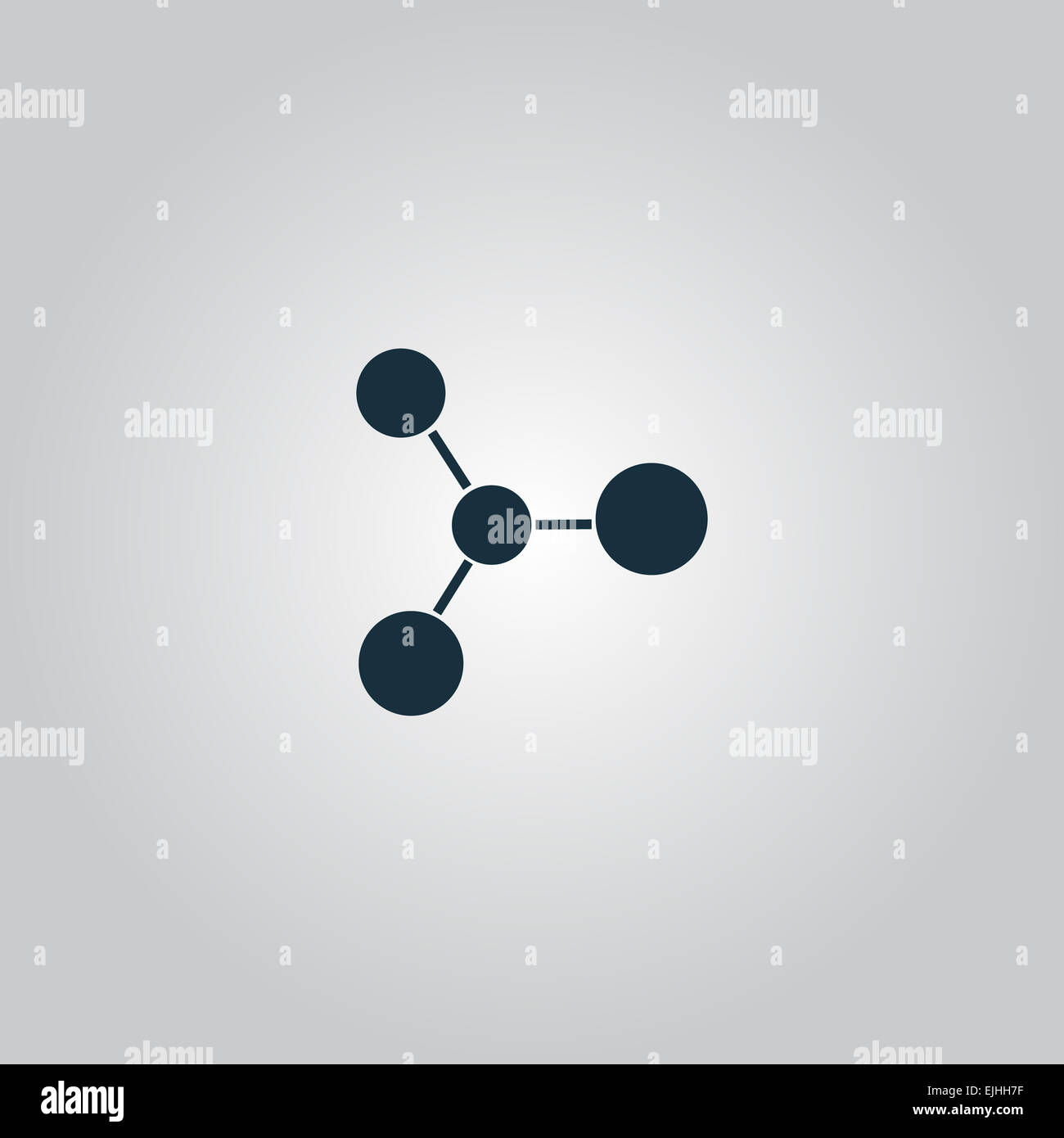 Molecule vector icon Stock Photo - Alamy