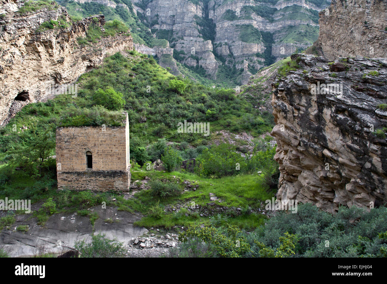 Christian basilica of the 9th century. Aul Datuna Stock Photo - Alamy