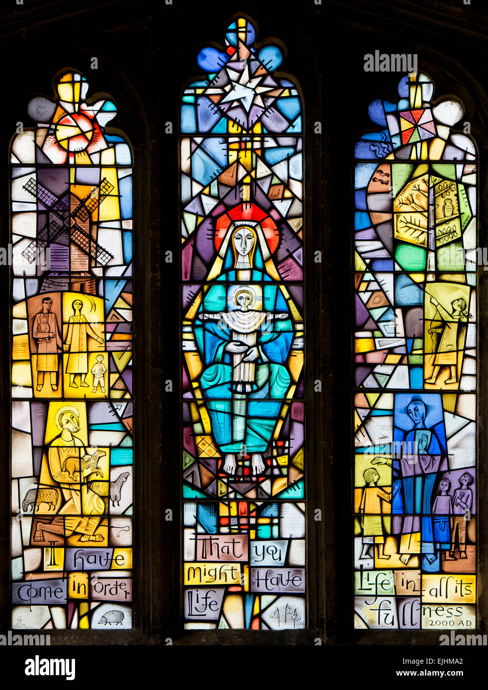 Millennium Window by Stewart Bowman, All Saints Church, Brill ...