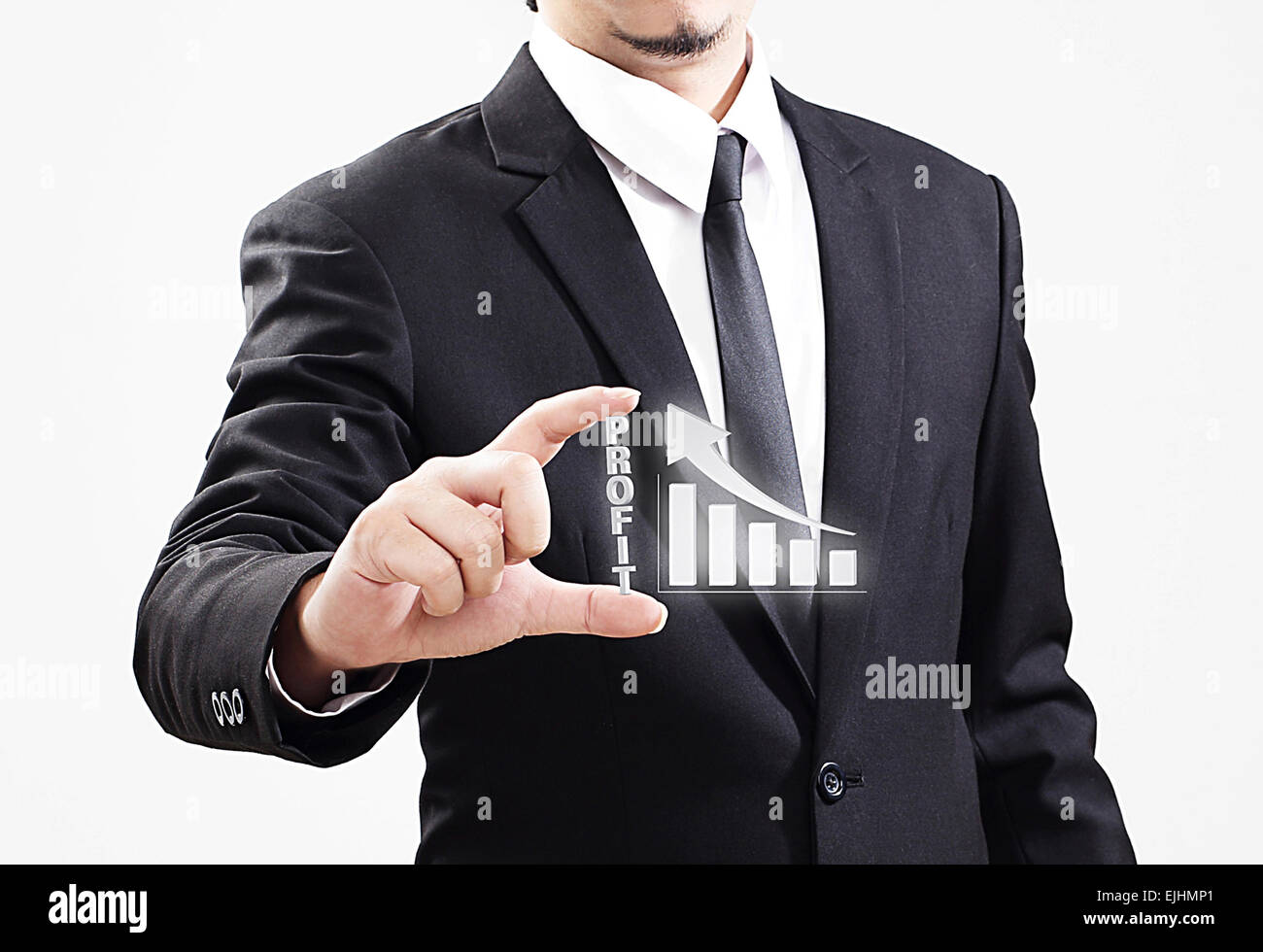Profit chart man suit hi-res stock photography and images - Alamy