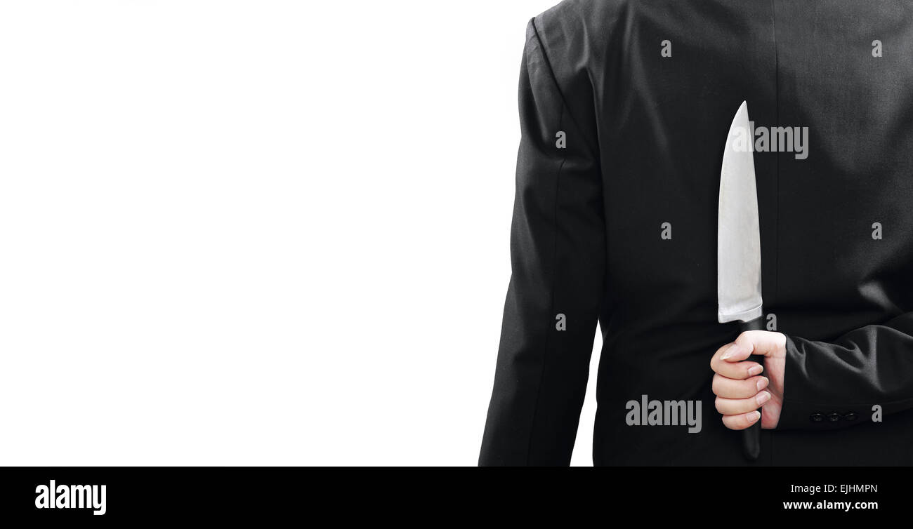 the symbol of the betray partnership on business isolated white ...