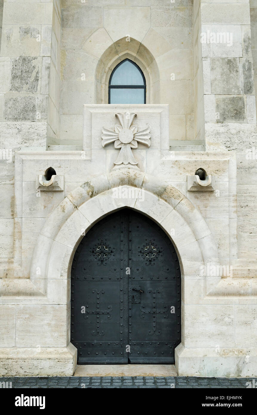 Church door in Budapest Stock Photo - Alamy