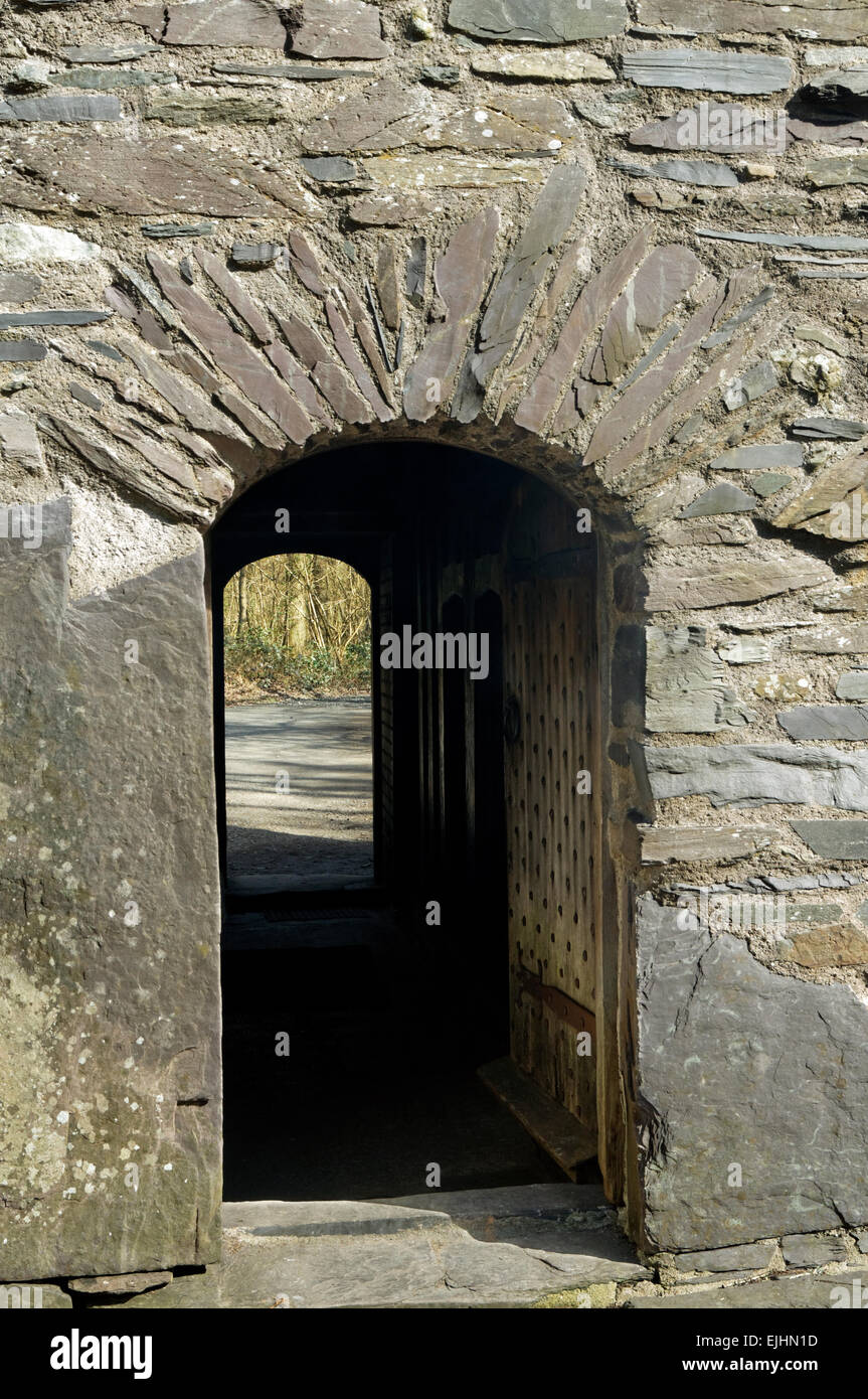Doorway, Y Garreg Fawr slate farm house from Waunfawr , Caernarfonshire ...