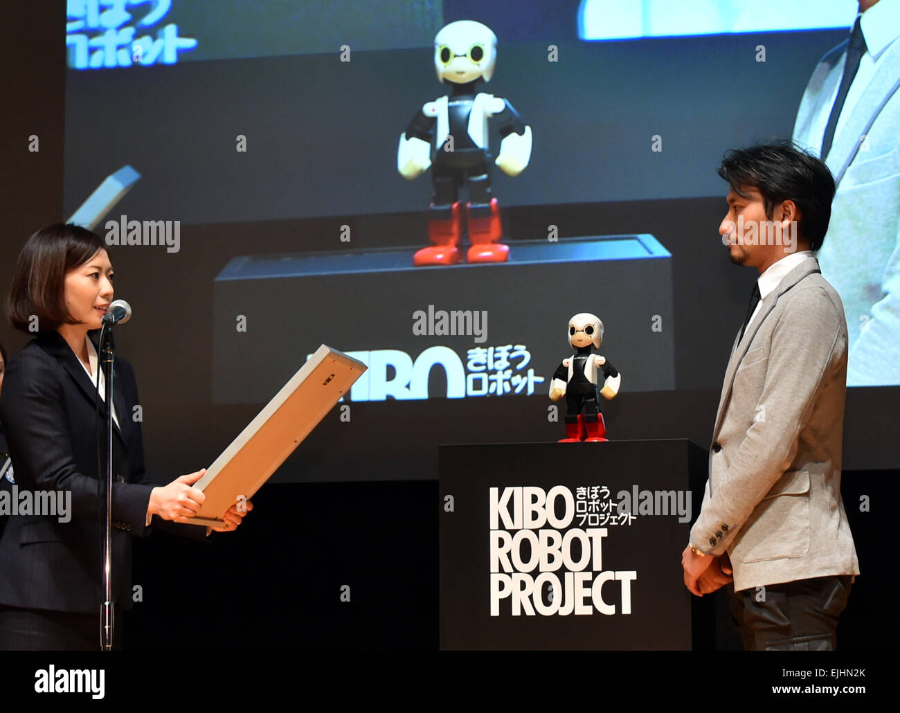 Tokyo, Japan. 27th Mar, 2015. Erika Ogawa, vice presient of Guinnes ...