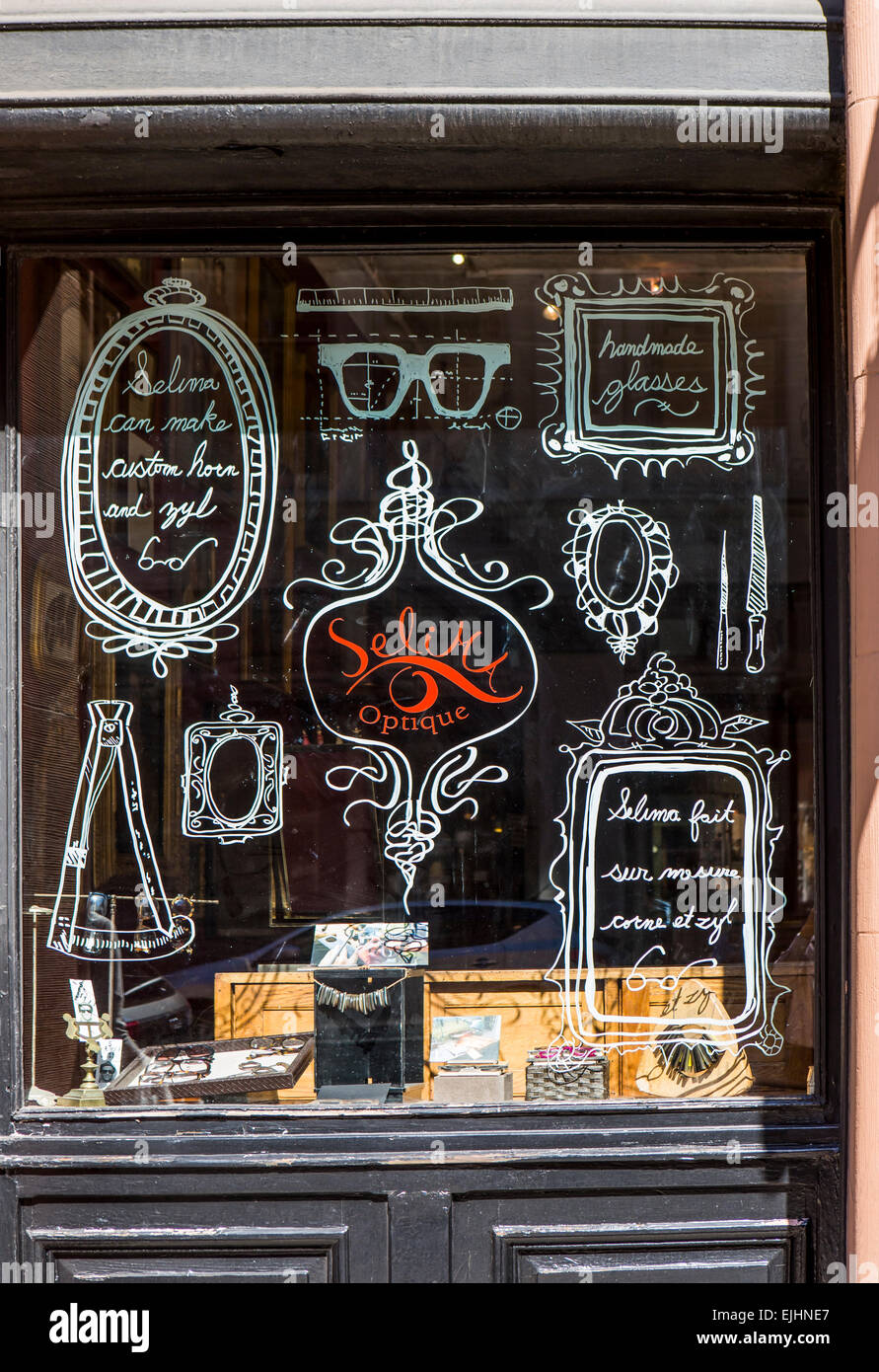Handmade glasses shop in SoHo, New York City, USA Stock Photo - Alamy