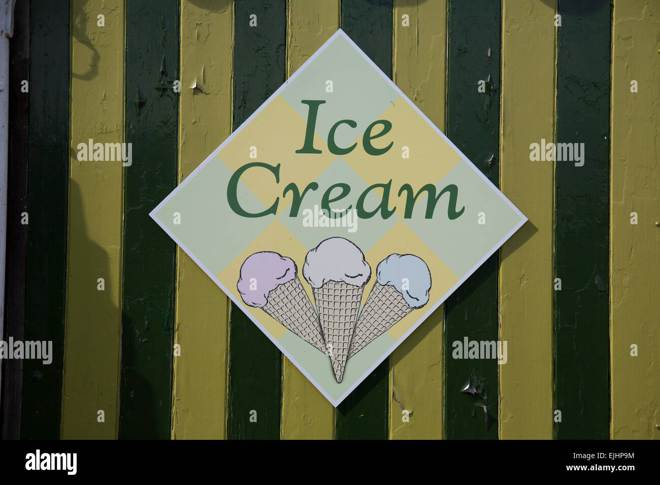 Ice Cream sign Stock Photo - Alamy