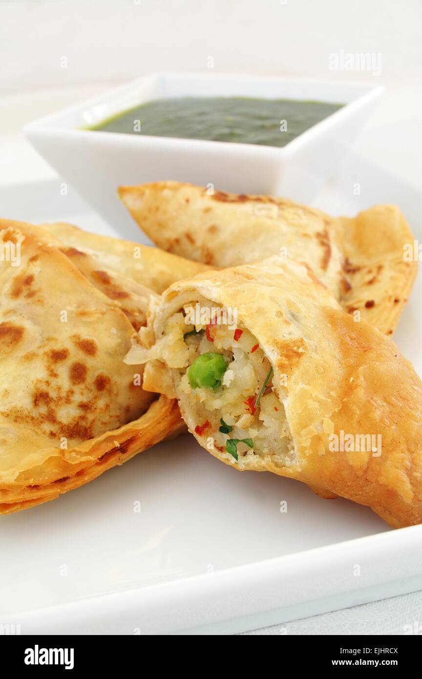 Traditional Indian Samosas Stock Photo - Alamy