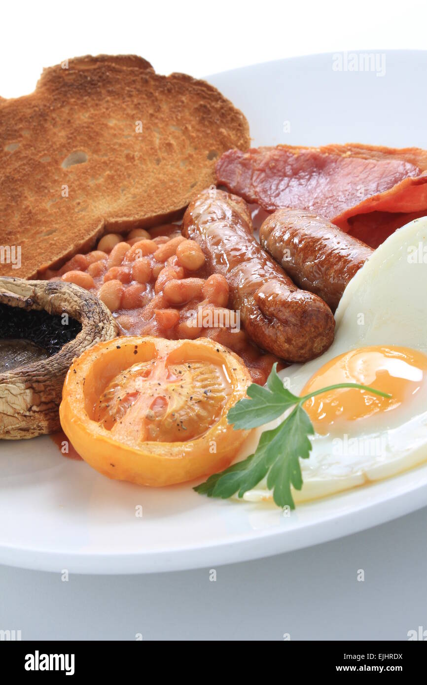 Full English Cooked Breakfast Stock Photo - Alamy