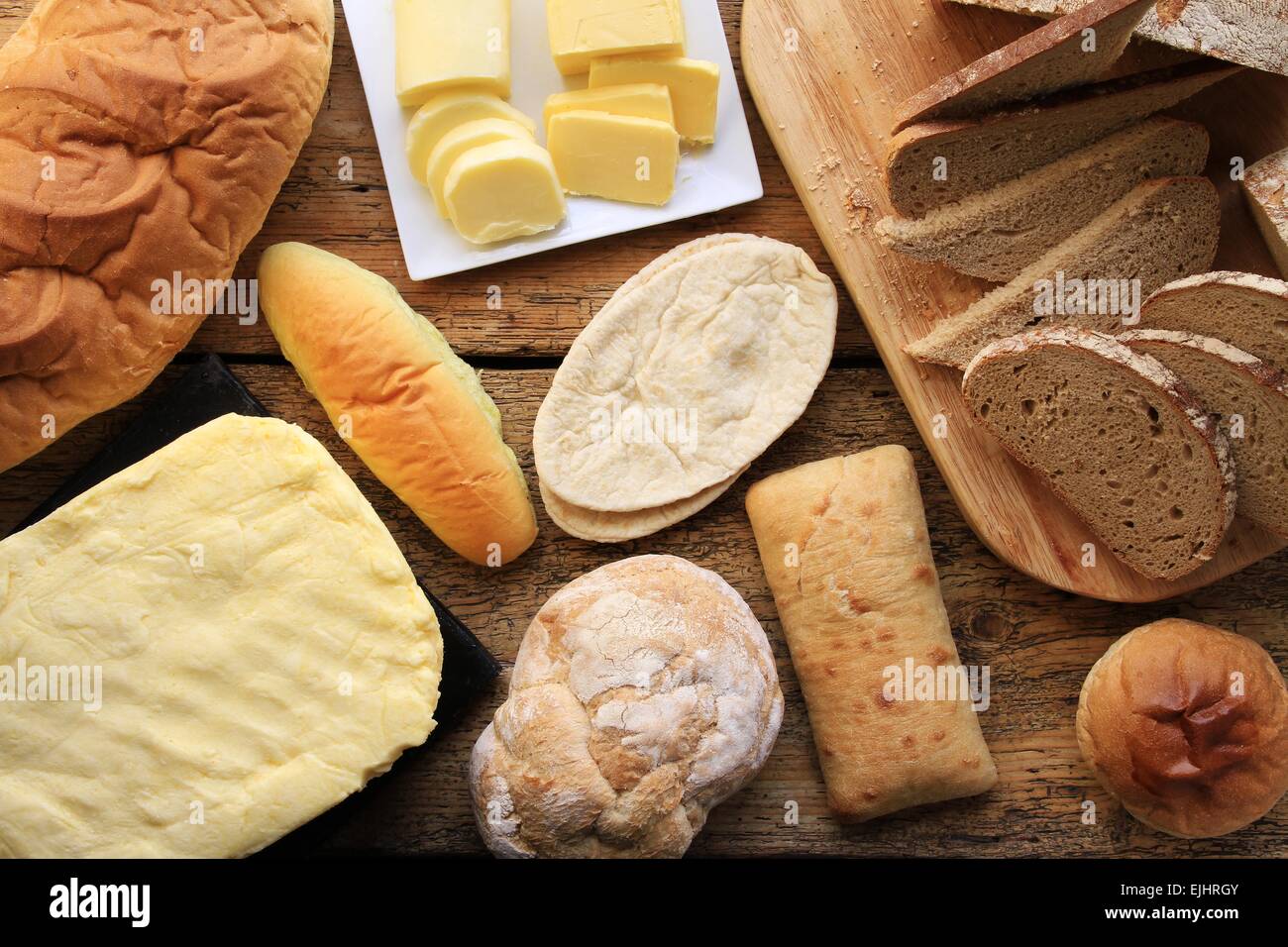 fresh bread selection Stock Photo - Alamy