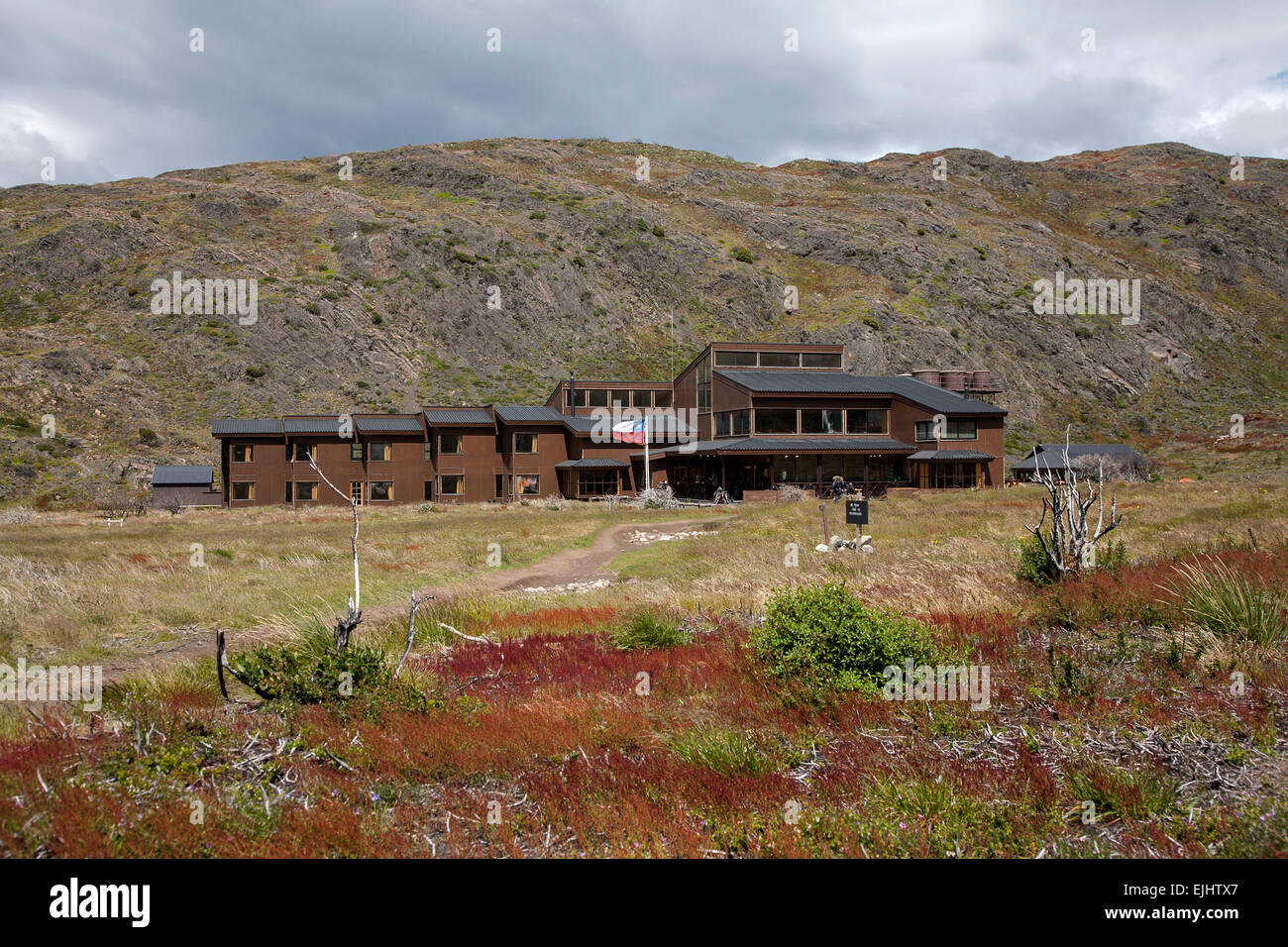 Refugio paine grande torres del paine hi-res stock photography and ...